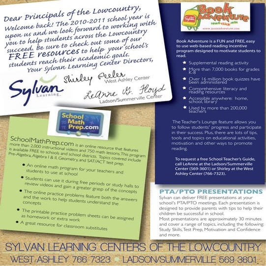 Ad for Sylvan Learning Center | PDF