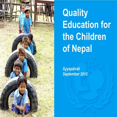 Quality Education for the Children of Nepal | PPTX