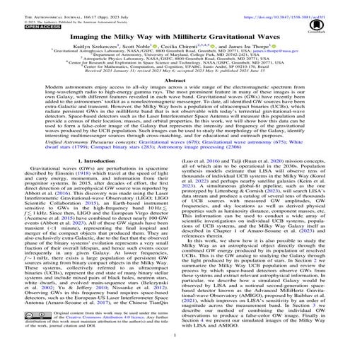 Imaging the Milky Way with Millihertz Gravitational Waves | PDF