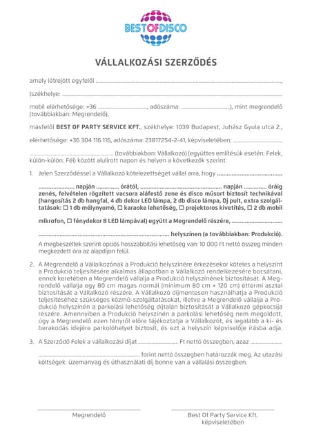 Eskuvo fotozas szerzodes 2017 Tonyphoto | PDF