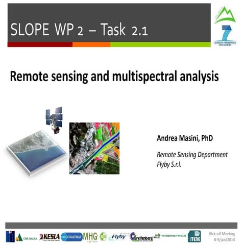 T.2.1 – remote sensing and multispectral analysis (by fly) | PPTX
