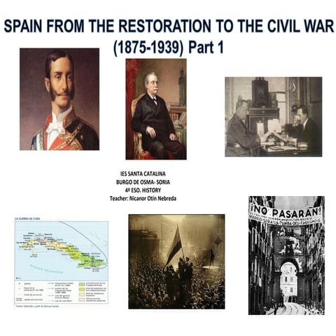 The Restoration part 1. 4º ESO . IES Santa Catalina 2014 15 | PPT