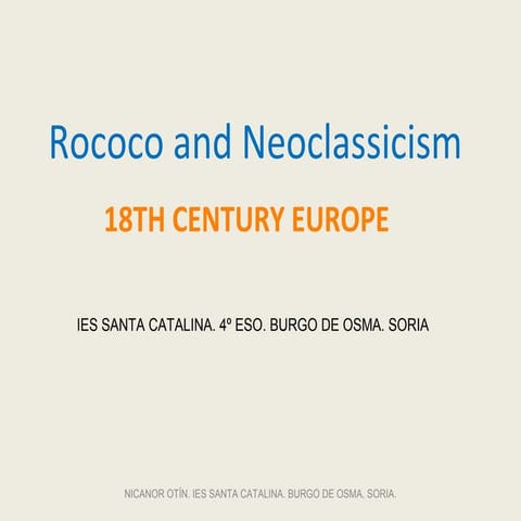 Rococo and Neoclassical | PPT