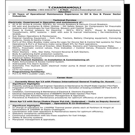 T.chandramouli O & M_ele | DOC