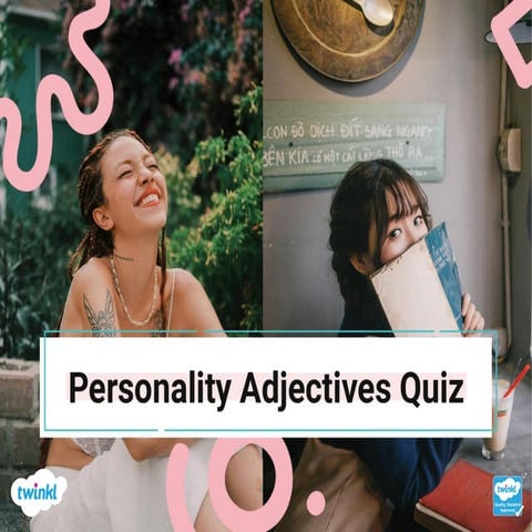 Personality adjevtive quiz and word lists | PPTX