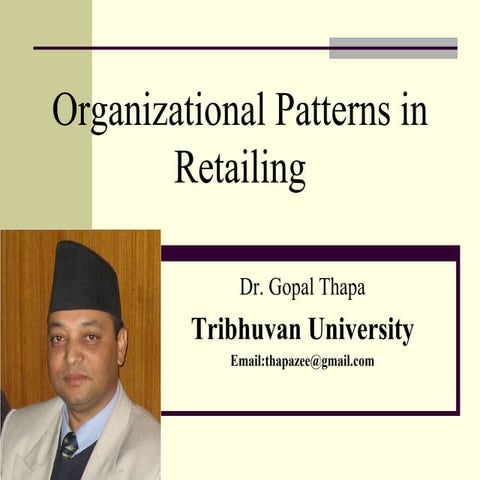 Organizational Patterns in Retailing | PDF