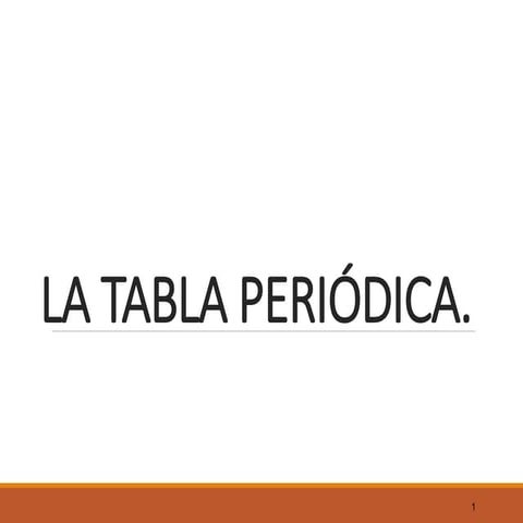 Tabla Periódica | PPT