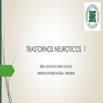 T. NEUROTICOS 1 PSIQUIATRIA T. NEUROTICOS 1 PSIQUIATRIA | PDF