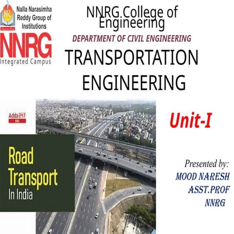 TRANSPORTATION ENGINEERING Unit-5.2.pptx