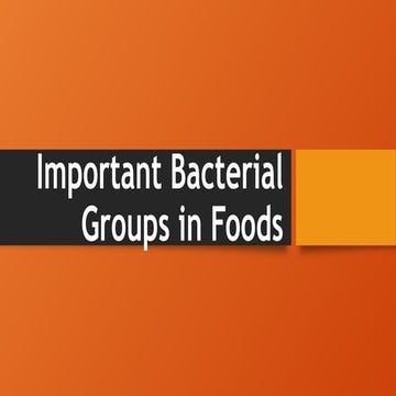 T-5 Important Bacterial Groups in Foods.pptx