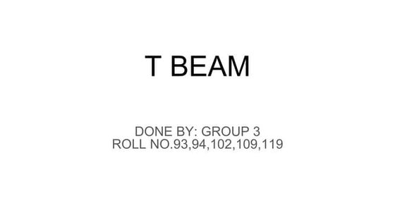 Beam and slab design | PDF