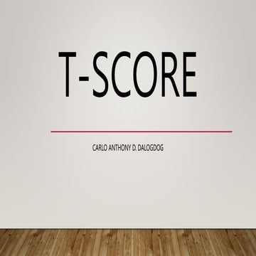 Finding the T-SCORE: a sample report.pptx
