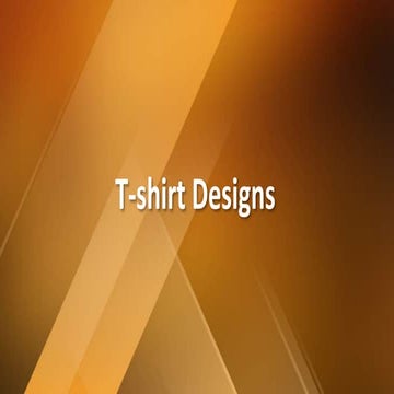 Custom T shirt designs | PPT