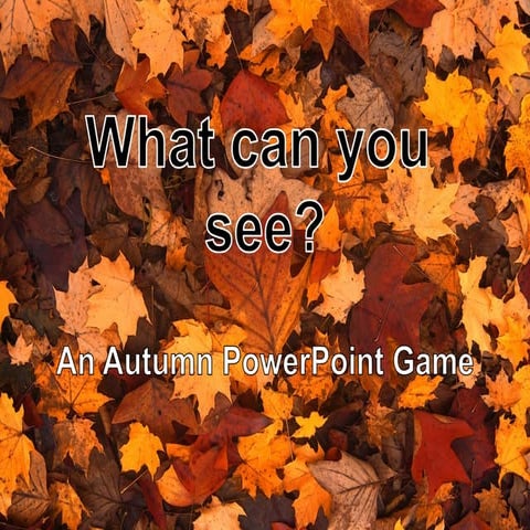 Autumn Powerpoint Game | PPT