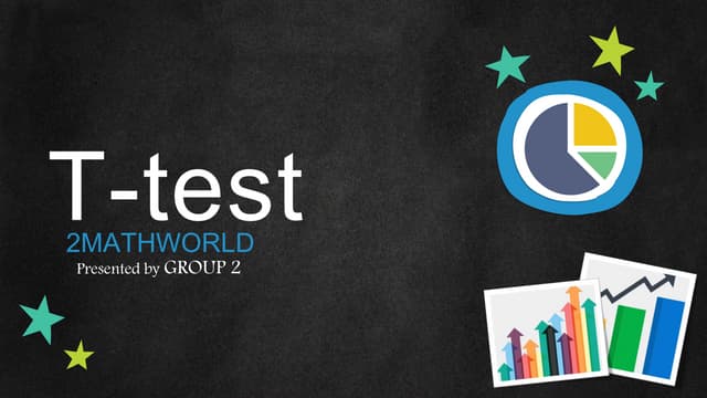 One Sample T Test Pptx