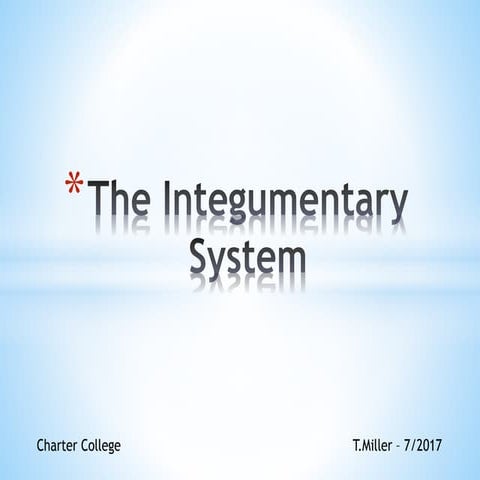 The Integumentary System | PPTX