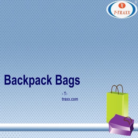 Backpack For Men And Women | PPT