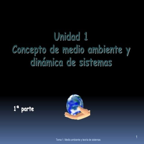 El medio ambiente y la teoría de sistemas | PPS