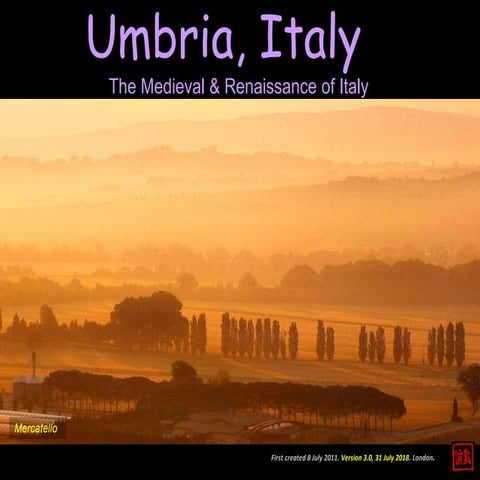Umbria Italy - Medieval & Renaissance | PPTX