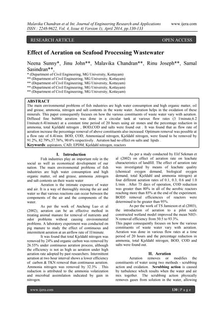 Aeration and Types of Aerators | PPTX