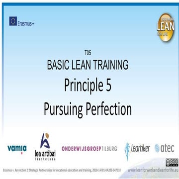 Lean for work and Lean for life - 5 - Perfection | PPT