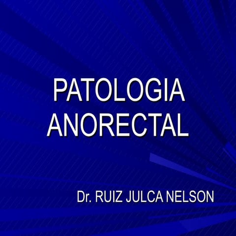 Enfermedades Anorectales | PPS