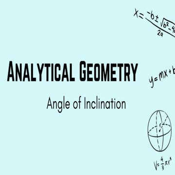 Grade 11 Mathematics Analytical Geometry | PPTX