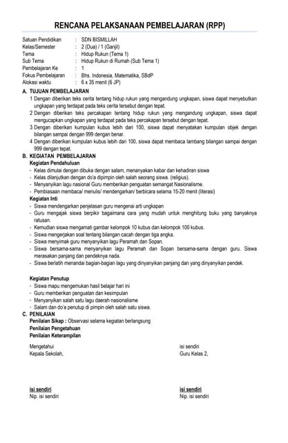 rph minggu orentasi | PDF