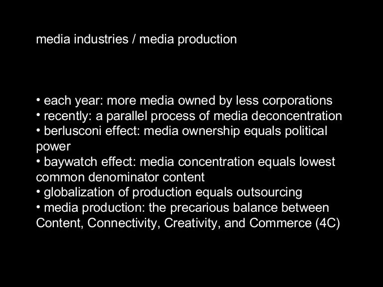 Media Industries and Production