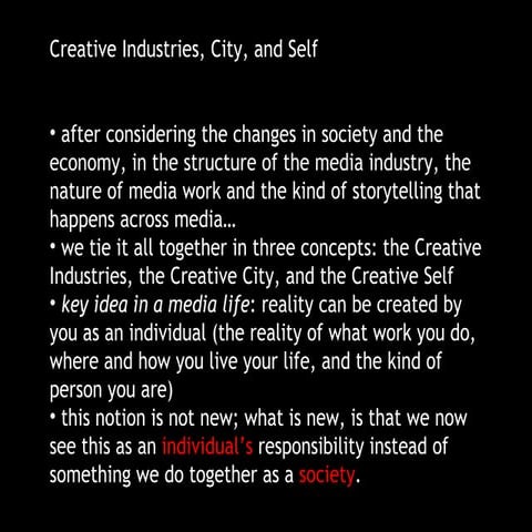 The Creative Self | PPT