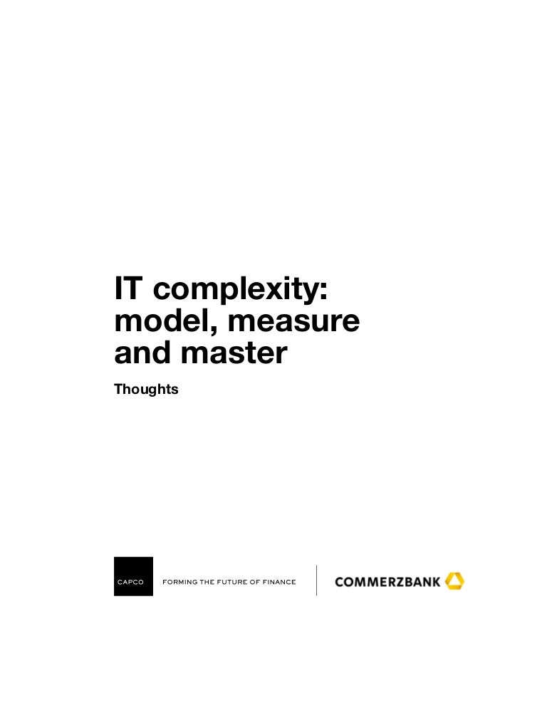 It Complexity Model Measure And Master