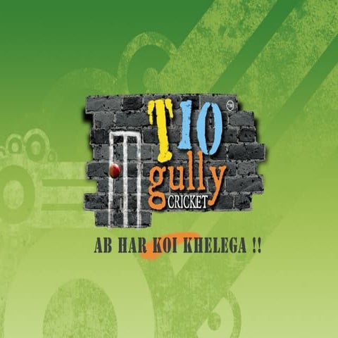 T 10 Gully Cricket Genric | PPT