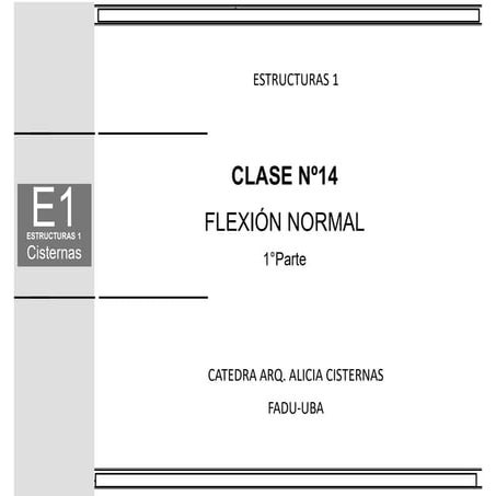 T14-Flexión Normal-1°Parte.pdf_estructuras | PDF