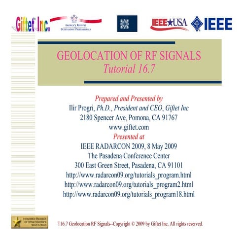 T16p7 Geolocation Rf Signals 16p7min Preview | PDF