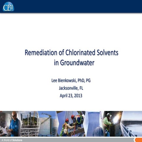 T19 chlorinated solvents-bienkowski | PPTX | Chemistry | Science