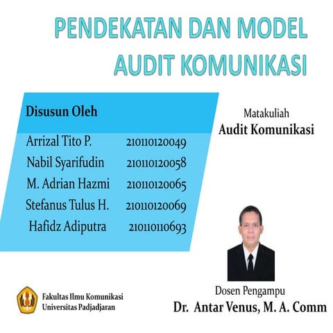 Pendekatan dan Model Audit Komunikasi | PPTX