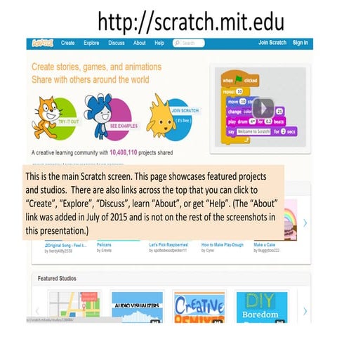 Introduction to Scratch 2.0 | PPT