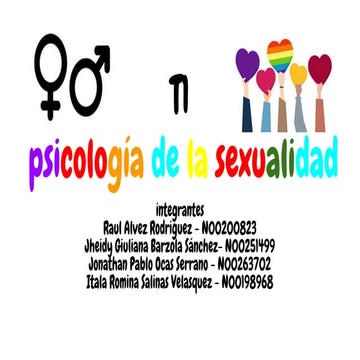 Psicología De La Sexualidad Ppt