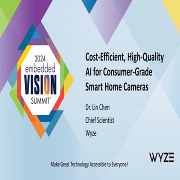 “Cost-efficient, High-quality AI for Consumer-grade Smart Home Cameras ...