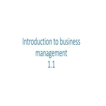 Introduction to business | PPT