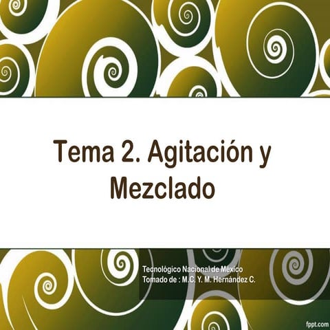 Agitación y Mezclado (parte 1) | PDF