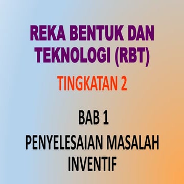 Penyelesaian masalah inventif | PPTX