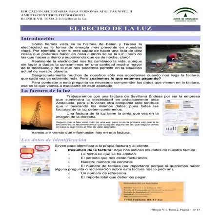 Factura corriente electrica | PPT