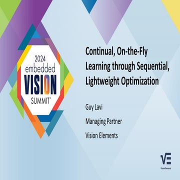 “Continual Learning thru Sequential, Lightweight Optimization,” a ...
