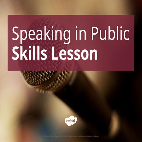 Public Speaking Skills Powerpoint for kids | PPT