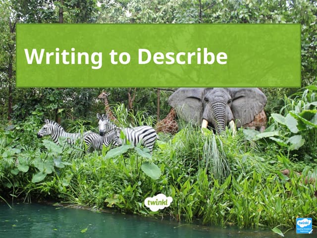 Introduction to descriptive writing | PPSX