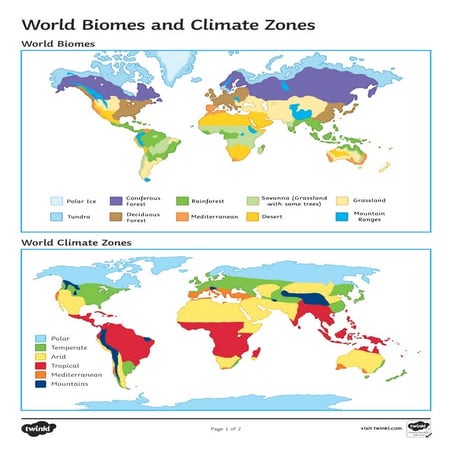 Biomes Of The World Worksheet