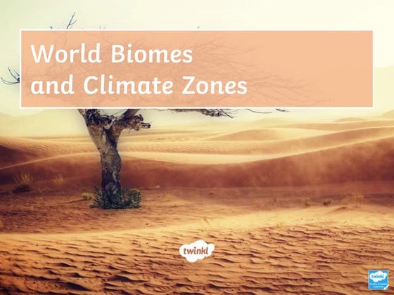 Ecosystems and biomes | PPTX