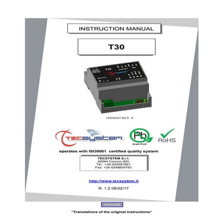 T30-R1.2-ENG.pdf | Home Appliances | Home & Garden