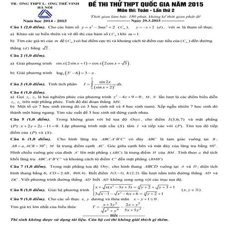 T3 de thi thu ltv lan 2 (1) | PDF